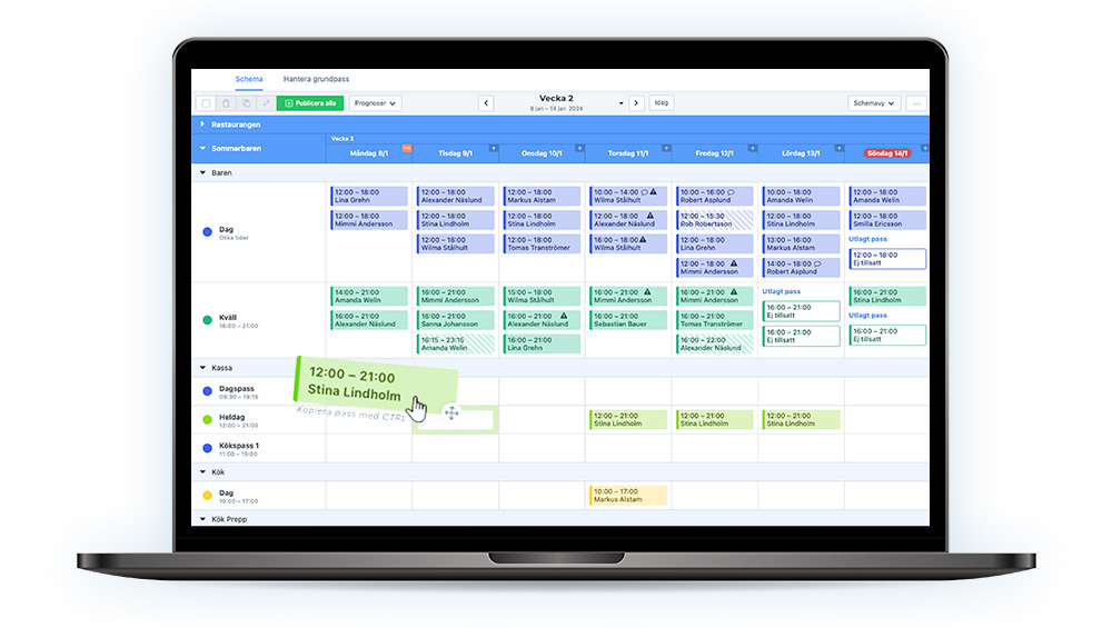 Schemaläggningsprogram | Personalkollen - Personalkollen